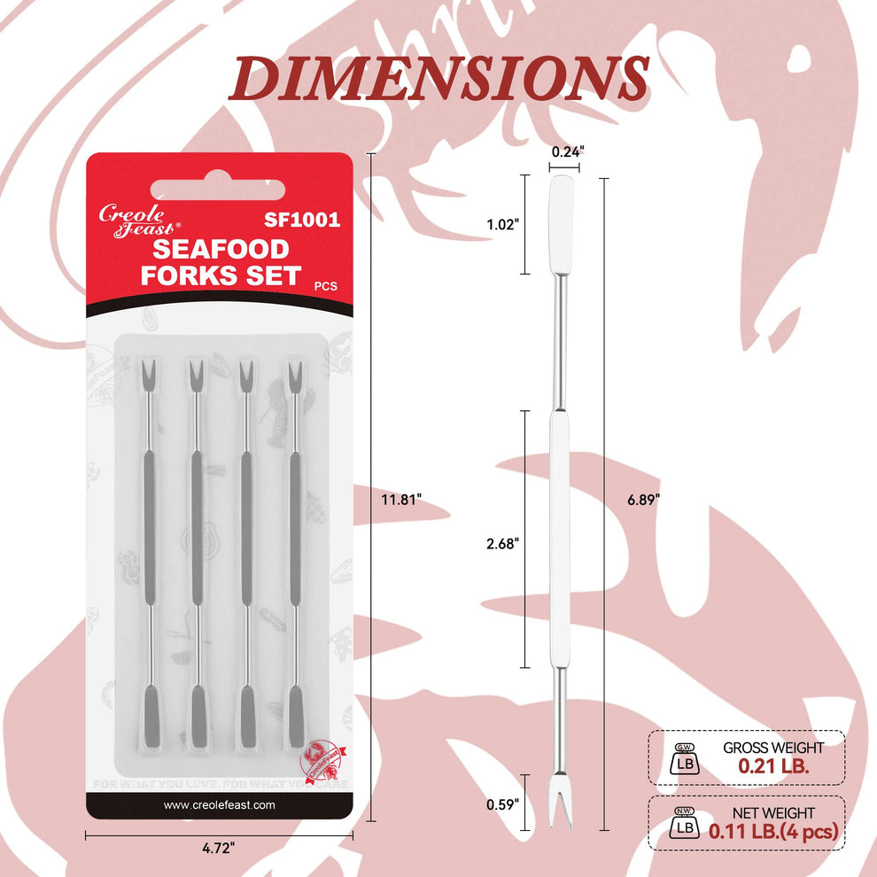 4-Piece Seafood Forks Set – Royal Gourmet