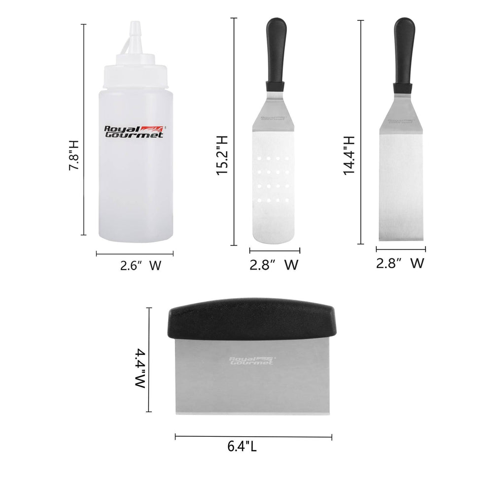 Stainless Steel Spatula Set – Royal Gourmet